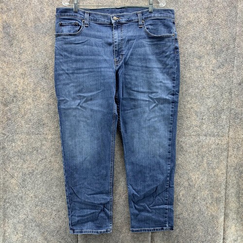 LL Bean Jeans Men 38x29 Adult Blue Denim Pants Outdoors Button Pockets ...
