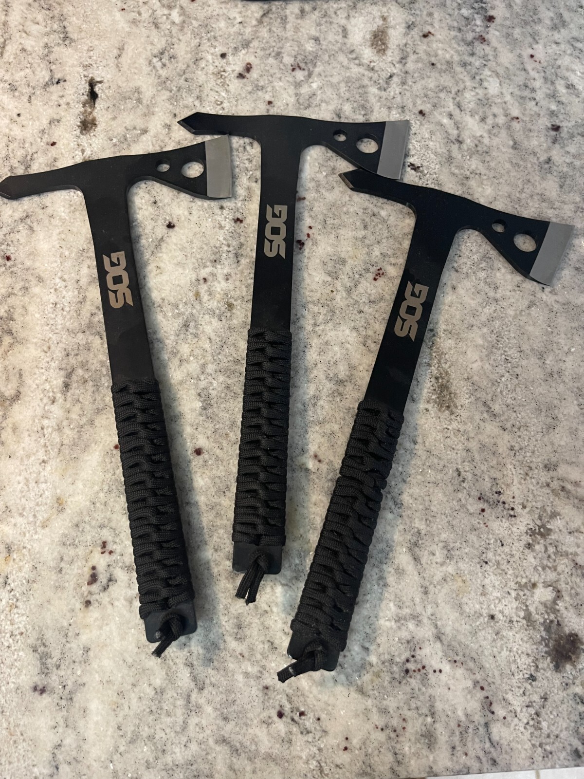 SOG TH1001-CP Throwing Hawks Throwing Axe Set 3pc + Carry Sheath NEW ...