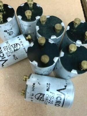 4-PK FS-22 Fluorescent VICRON Starter 22 Watt Circline Made in USA NEW ...