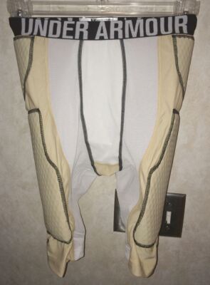 UNDER ARMOUR MPZ 3.0 Gold Compression Padded Basketball Shorts NEW Mens ...