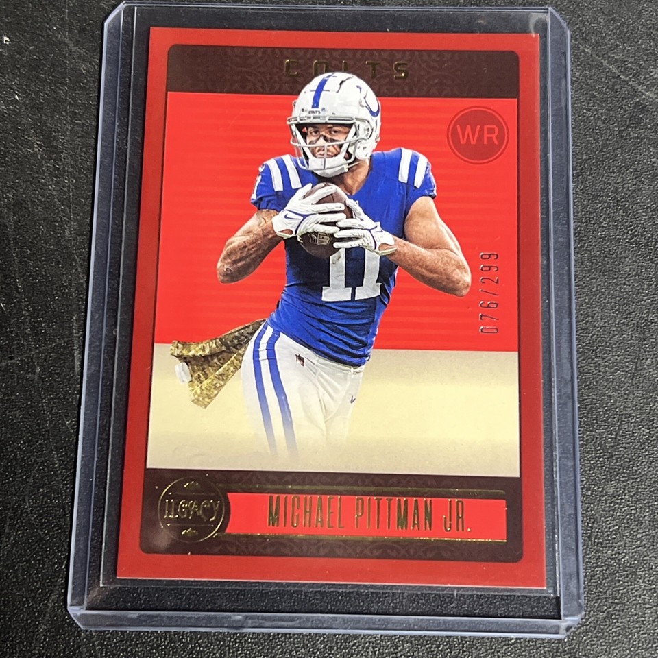 Michael Pittman Jr. 2023 Panini Legacy Football Red /299 #42 (SB) Colts ...
