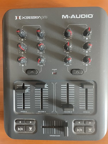 M-Audio X Session Pro Midi DJ Crossfader Digital Controller Mixer USB 2 ...