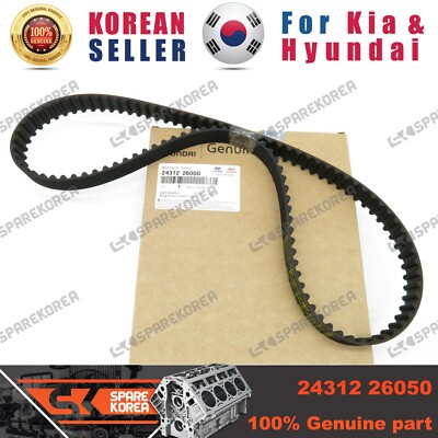 Genuine/OEM 2431226050 BELT-VALVE TIMING for Hyundai New Verna | eBay