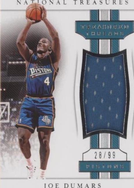 2018-19 Panini National Treasures - Treasured Threads Joe Dumars #TTH ...