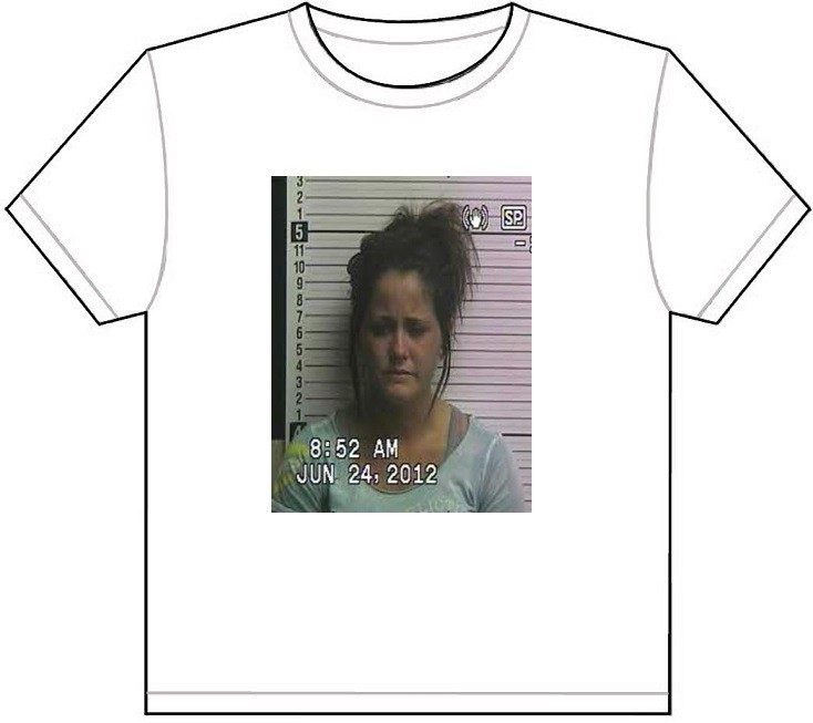 JENELLE EVANS MUG SHOT T-SHIRT TEE PICTURE PHOTO mugshot teen pregnant ...
