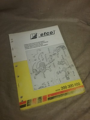 Efco 1992 Series 200 300 400 (Serie 200 300 400) Spare Parts Catalogue ...