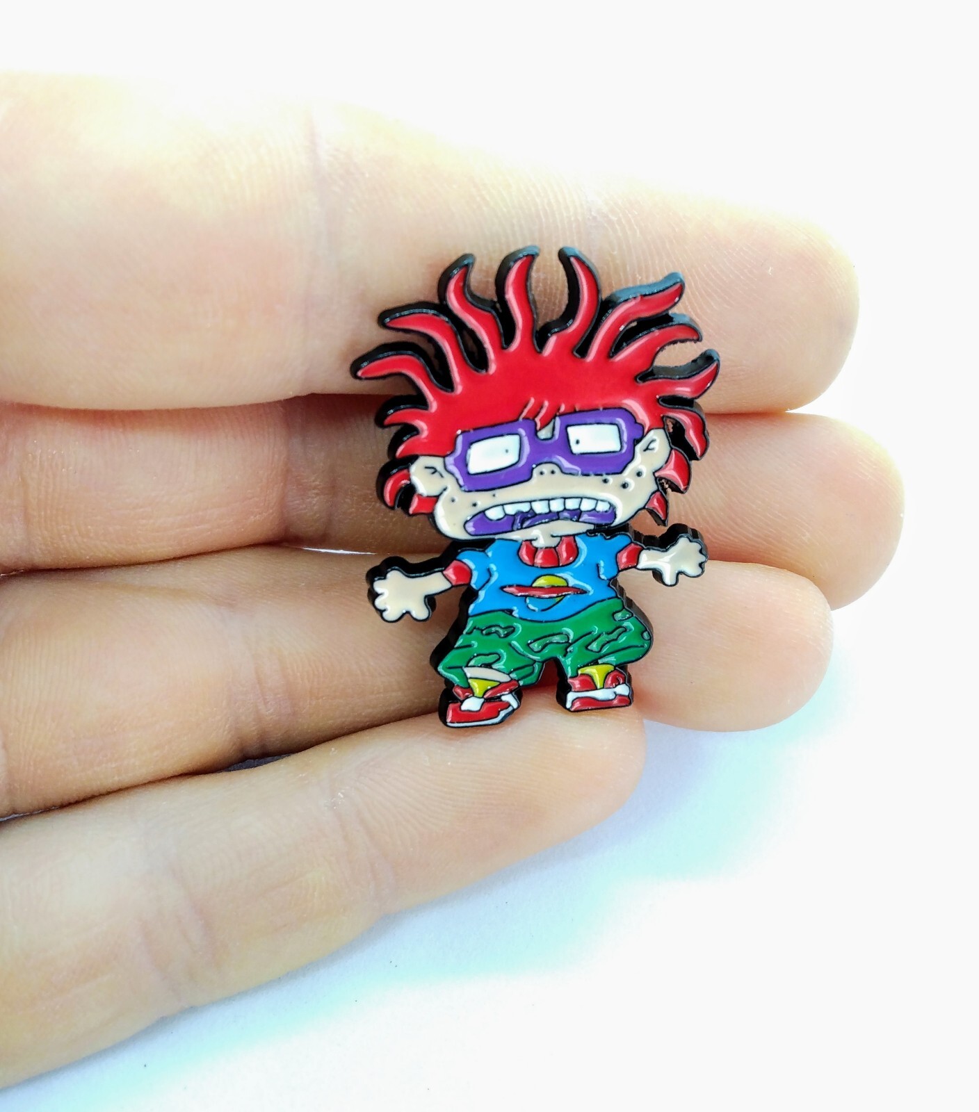 CHUCKIE PIN Scared Rugrats Retro Nickelodeon Cartoon Toon 90s 1990s ...