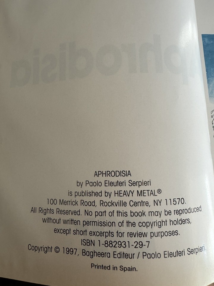 OBSESSION IN SEARCH OF DRUUNA & APHRODESIA By Serpieri HEAVY METAL Lot ...