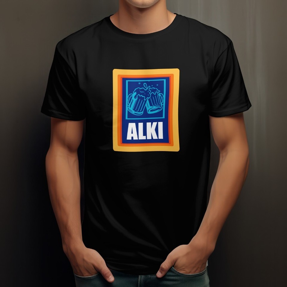 ALKI Funny Novelty Gift Tshirt Idea - Drinker Joke T Shirt Father, Dad ...