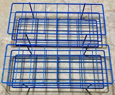 2 Fisherbrand Chemically-Resistant Wire Test Tube Racks (24 wells @ 30 ...