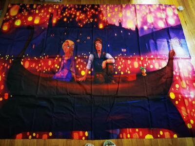 Disney Rapunzel & Flynn Fabic Wall Hanging for Kids Room Decor Large 57 ...