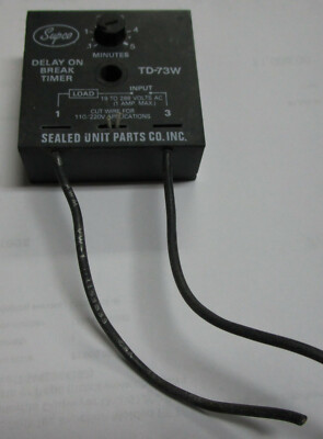TD-73W Series Supco Delay on Break Timer Used Cut Out 19 to 288 vac ...