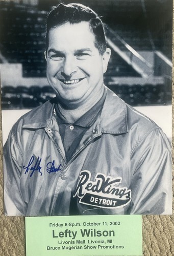 Detroit Red Wings Lefty Wilson (D) AUTOGRAPHED 8x10 Stanley Cup Champs ...