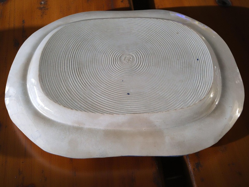 Antique Ralph Clews English Staffordshire Feather or Shell Edge ...