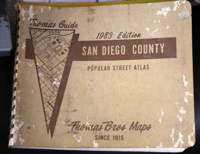 1983 Thomas Guide San Diego County California Street Atlas Map Book | eBay