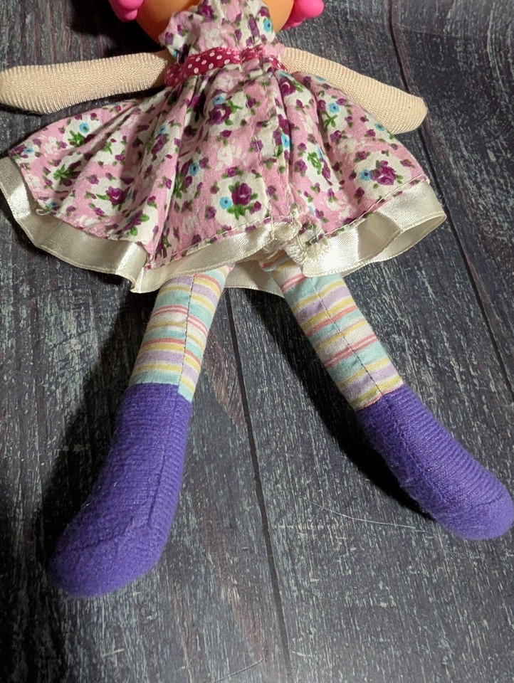 Polyfect Dizzy Doo Doll w/ Pink Hair Floral Frilly Colorful Dress Big ...