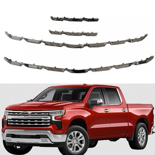 For Chevy Silverado 1500 LT/RST 2022-2025 Chrome Grille Grill Overlay ...