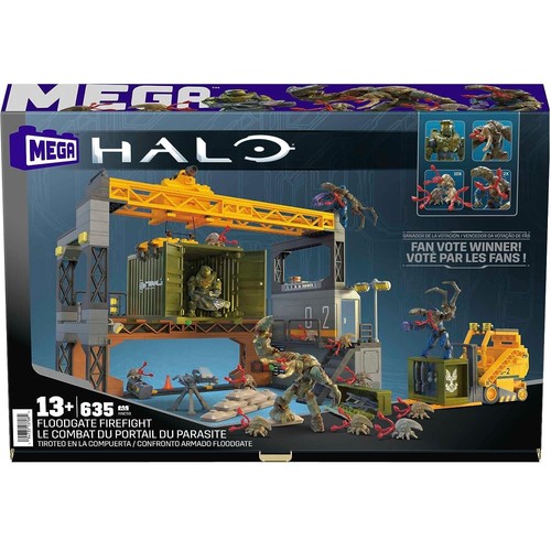 Mega Halo Infinite Flood Master Chief Combat Elite Shark Flamethrower ...