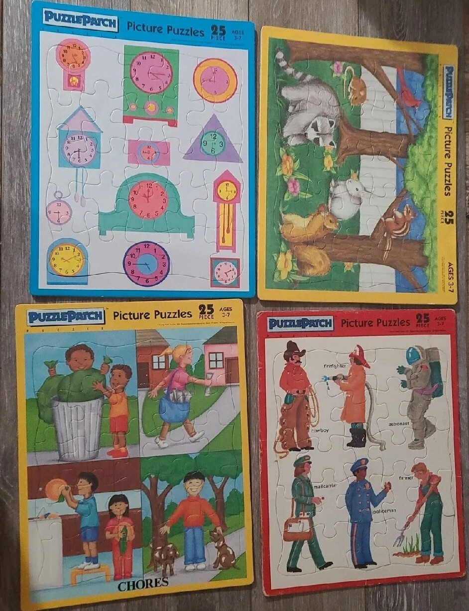 Vintage Puzzle Patch Puzzles LOT OF 4. All Complete In Great Shape | eBay