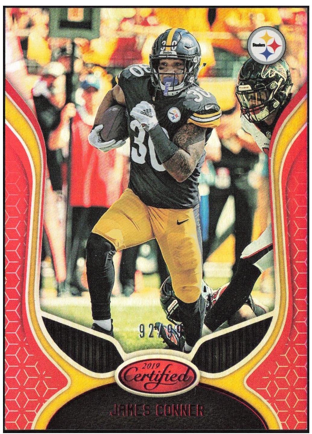 2019 Panini Certified - James Conner #22 Mirror Red /99 for sale online ...