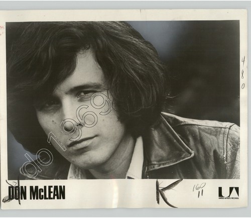 American Pie' Singer Songwriter DON MCLEAN Portrait 1972 Press Photo ...