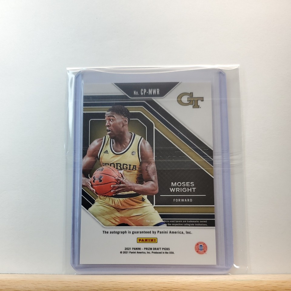 2021 Panini Prizm Draft Picks Moses Wright Penmanship AUTO RC # CP-MWR ...