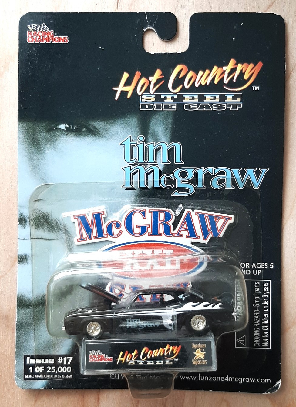 1998 Tim McGraw Racing Champions Hot Country Steel Diecast Car Issue ...