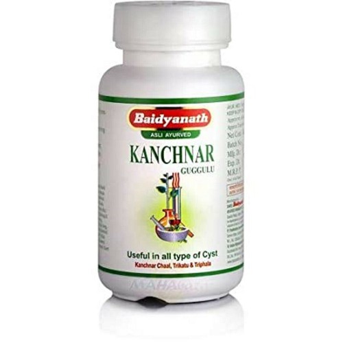 3 PACK Baidyanath Kanchnar Guggulu Herbal 80 Tablet Each pack Free ...