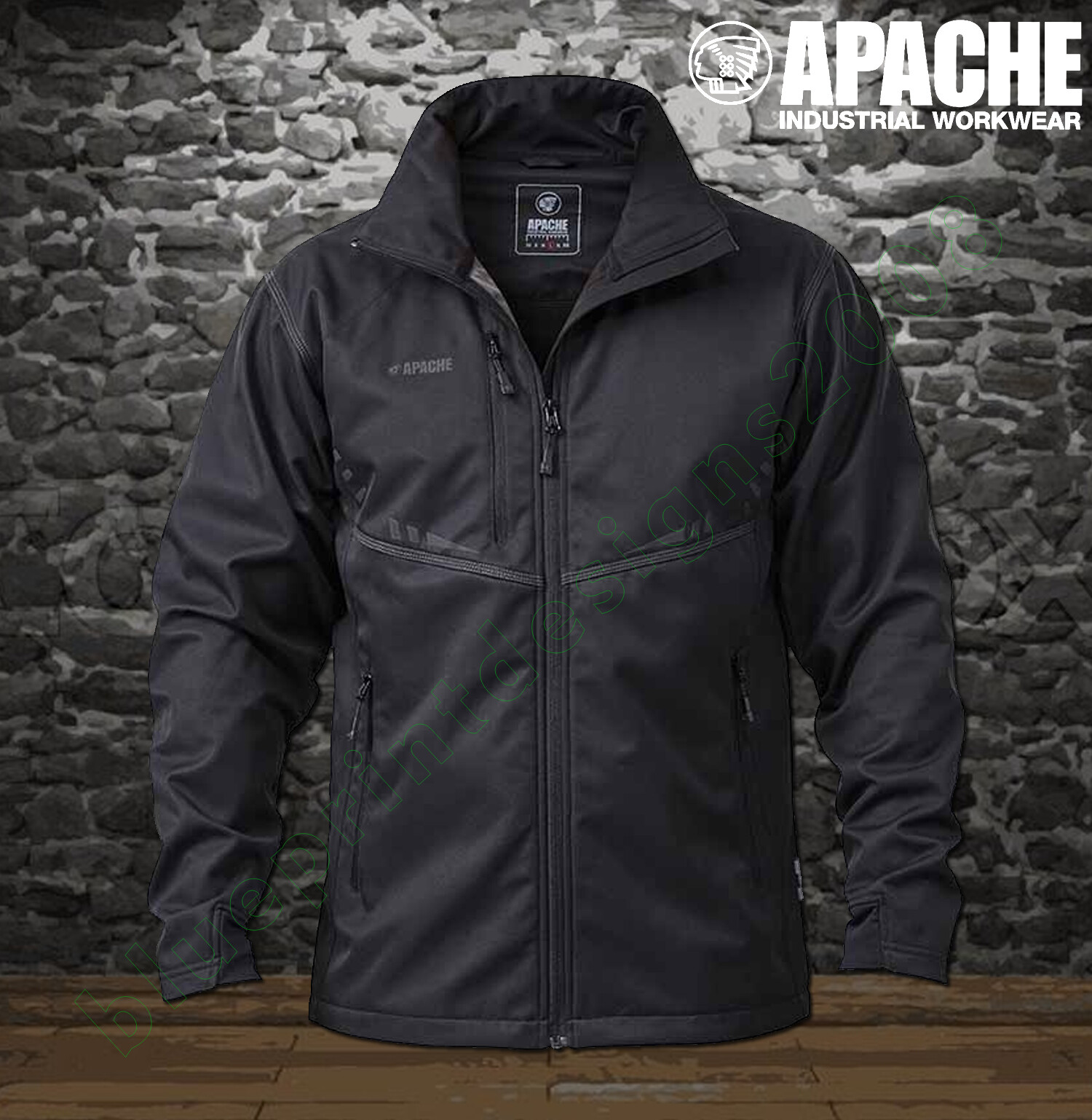 Apache ATS black water resistant soft shell fleece jacket ALL SIZES M ...