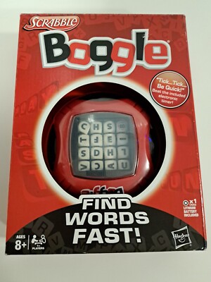Electronic Scrabble Boggle Find Words Fast Family Game Parker Brothers ...