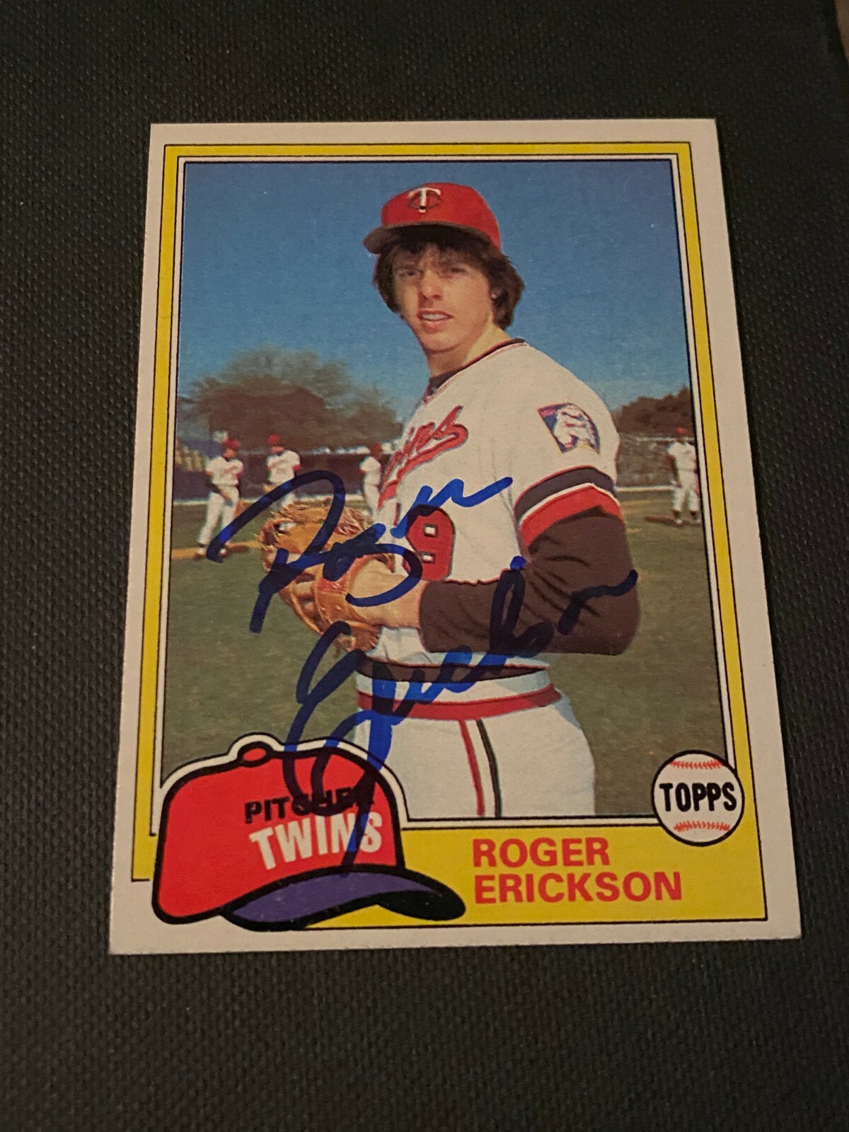 Roger Erickson Signed 1981 Topps Card Auto Minnesota Twins Autograph ...