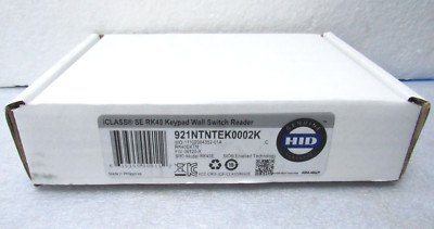 HID iClass RK40 Wall Switch Keypad Reader 921NTNTEK0002K No Prox [CTSL ...