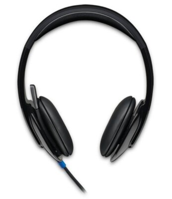 Logitech H540 USB Headset-Black-Rich Stereo Sound - Built-In EQ-On-Ear ...