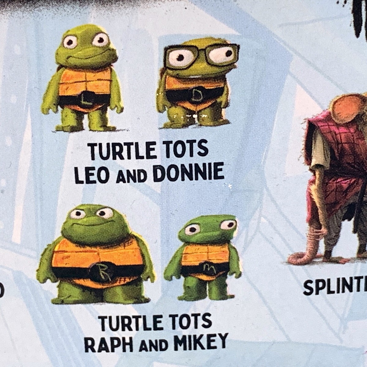 Ralph Mikey Donnie Leo Tortuga
