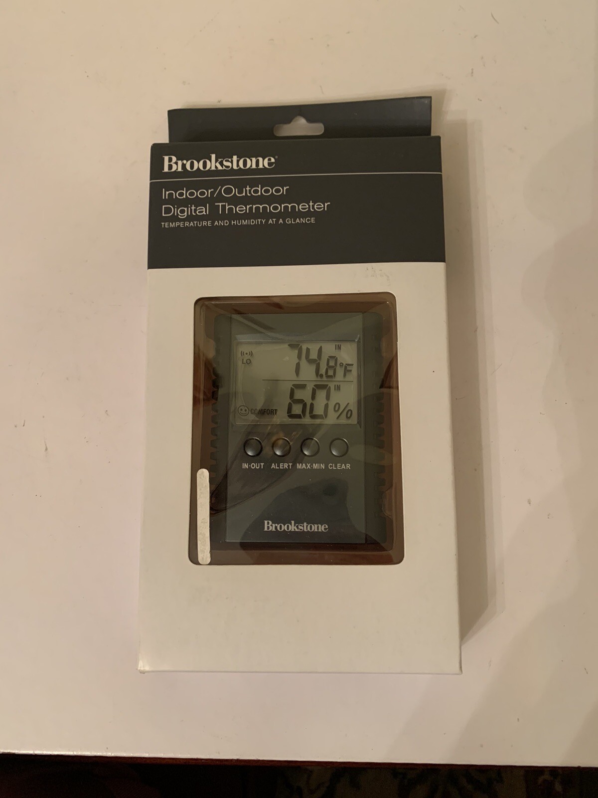 Brookstone+In%2FOutdoor+Digital+Thermometer+%28740170%29 for sale ...