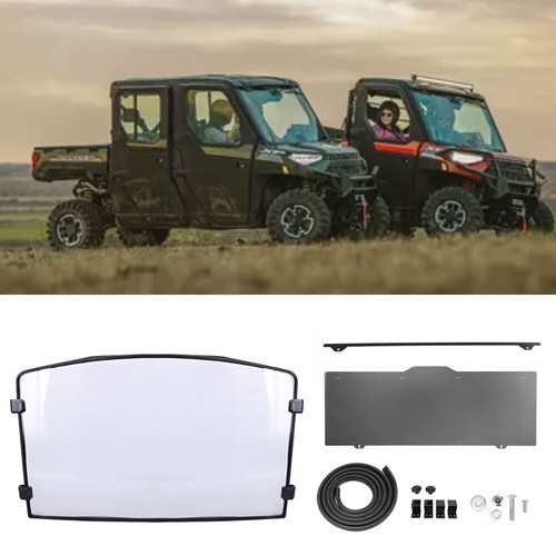 UTV Front + Rear Windshield Window fit for Polaris Ranger XP 900 /XP ...