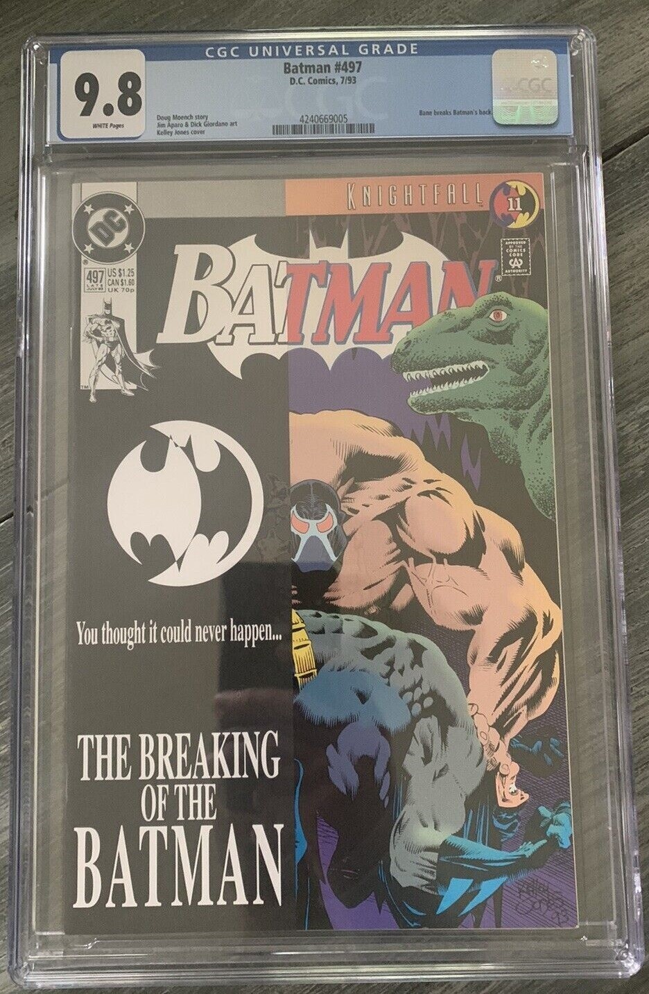 Batman #497 - Bane Breaks Batman's Back [DC, 1993] - CGC 9.8 White ...