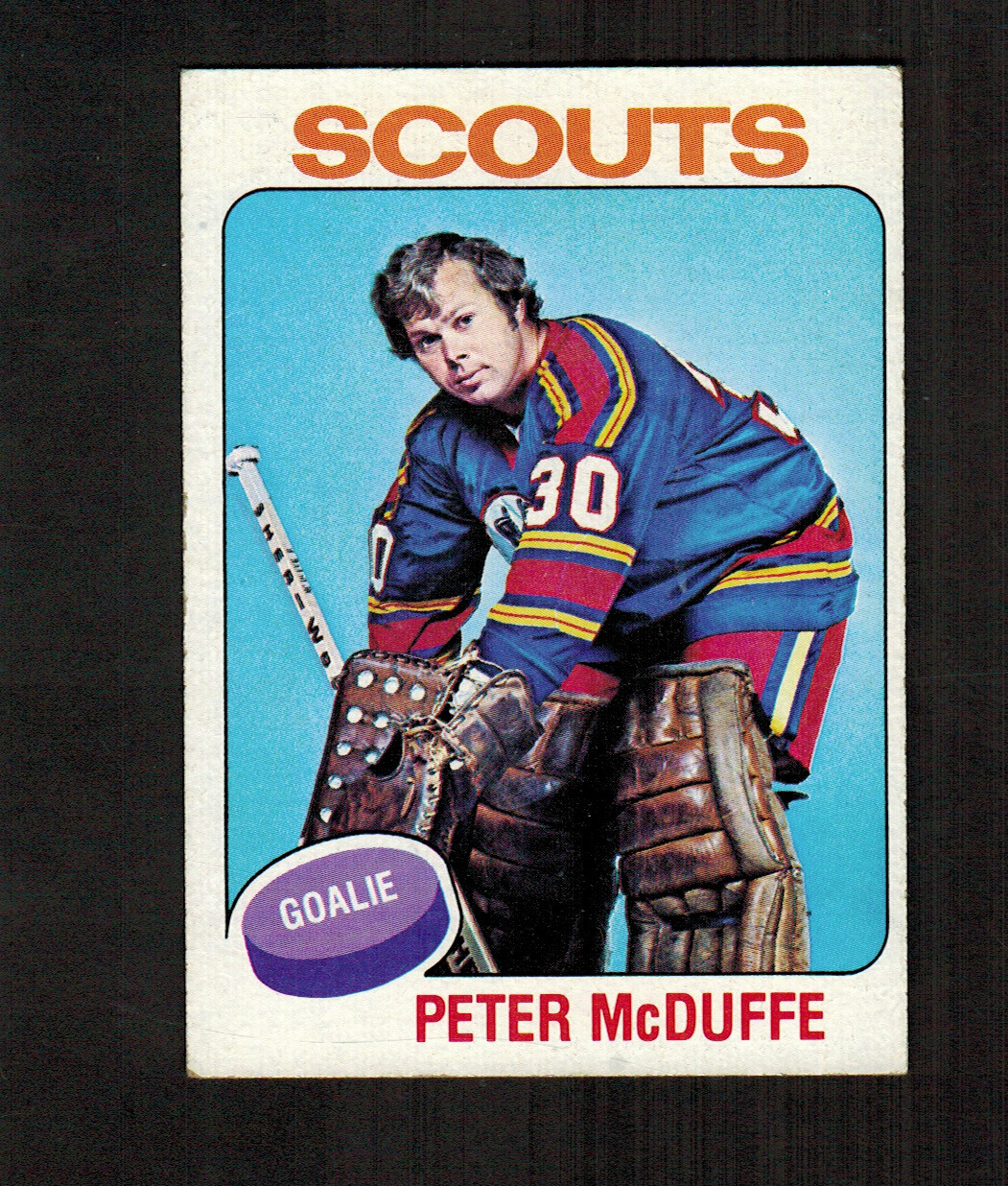 1975-76 Topps Hockey Card # 256 Peter McDuffe - Scouts EX | eBay