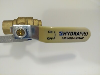 HydraPro 1/2 Solder Sweated Brass Ball Valves 600WOG-150WP | eBay