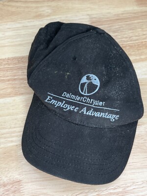 Chrysler Hat Mens Black Adjustable Strap Baseball Cap Employee Sports ...