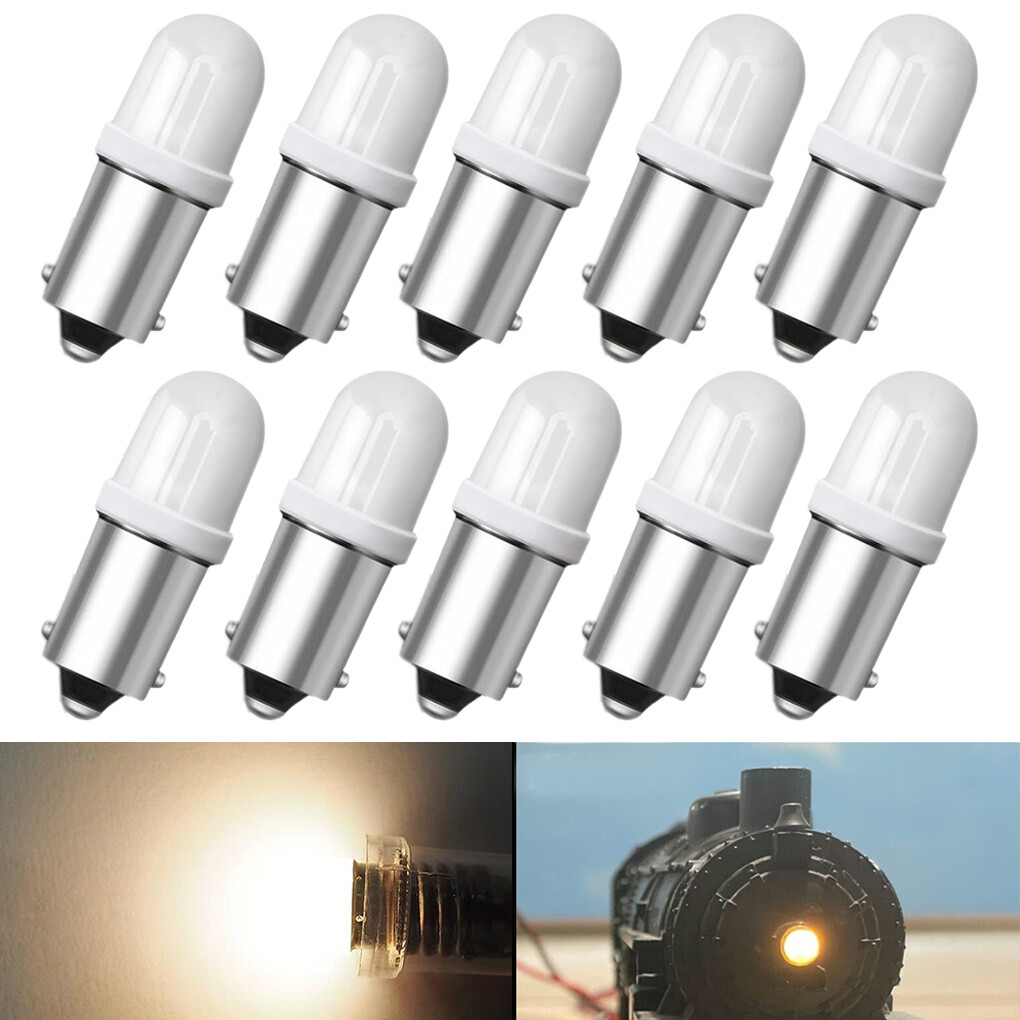 10x Warm White 1445 light led bulb 18 Volt Bayonet Base bulb for Lionel ...