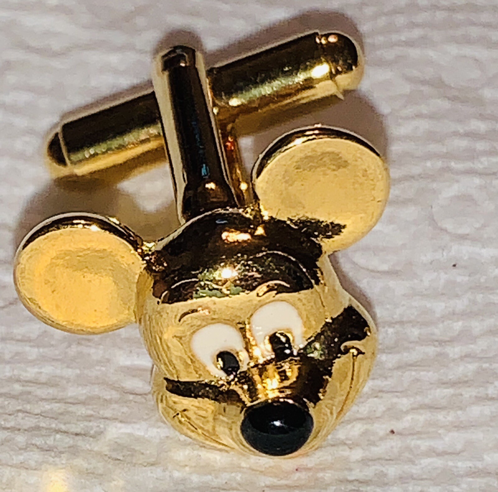 Beautiful Heavy Disney Mickey Mouse Cufflinks Goldton… - Gem