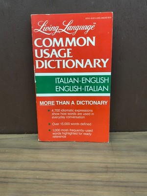 Living Language Common Usage Italian Dictionary Paperback | eBay