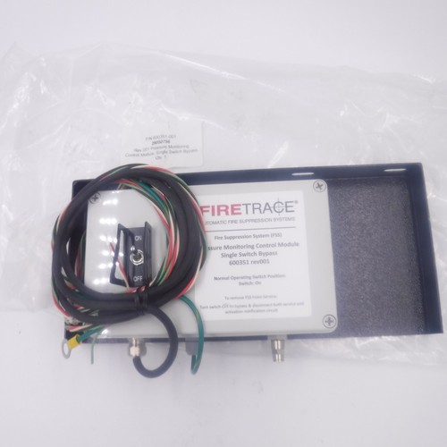 FireTrace Pressure Monitoring Control Module Single Switch Bypass ...