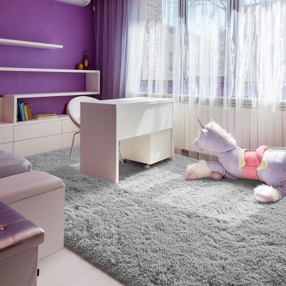 Andecor Soft Extra Large Area Rugs, 9x12 Indoor Shaggy Plush Rug for ...