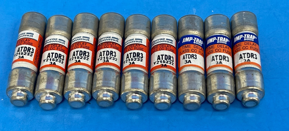 Mersen ATDR3 Amp-Trap 2000 Time-Delay Class CC 3A 600V AC/300V DC Fuse ...