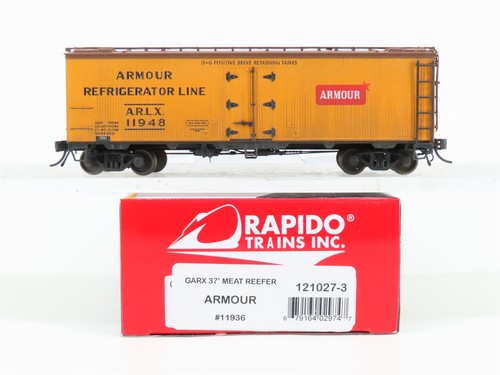 HO Scale Rapido 121027-3 ARLX Armour 37' Meat Reefer #11948 Custom ...