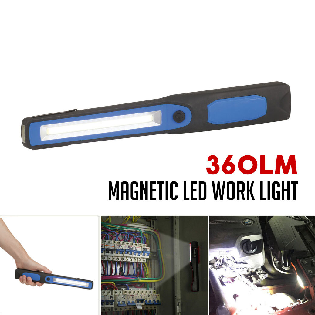 Magnetic LED Work Light COB 360LM Pen Pocket Torch Inspection Lamp | eBay Australia
