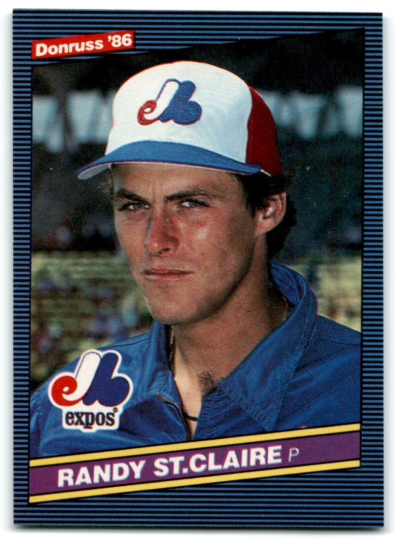 1986 Donruss Randy St. Claire Montreal Expos #463 | eBay