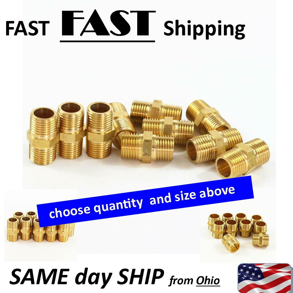 BRASS union connector pipe thread connector splice UNION 1/4" 1/8" 1/2 ...